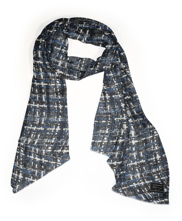 Tweed Print on Fine Silk – Cashmere Wrappings